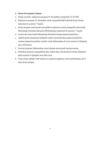 Sop percepatan lulusan | PDF