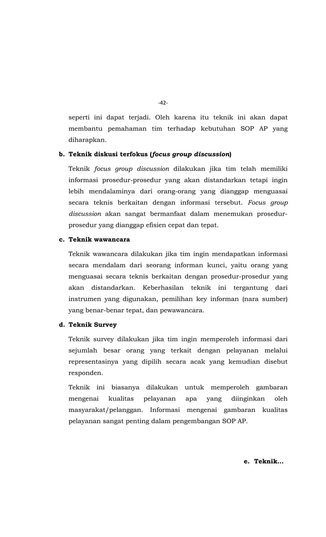 Sop permenpan 35 thn 2012 | PDF