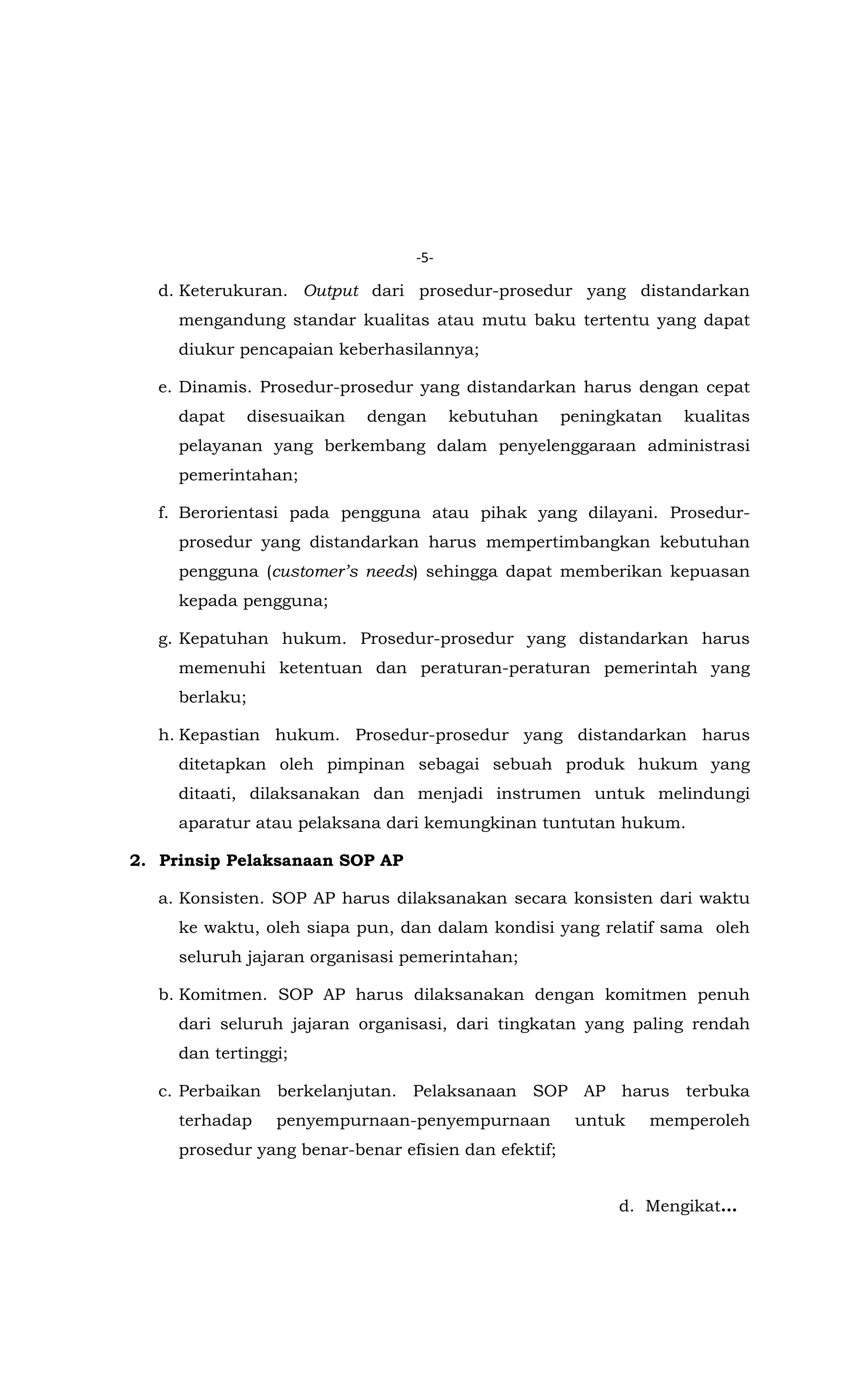 Sop permenpan 35 thn 2012 | PDF