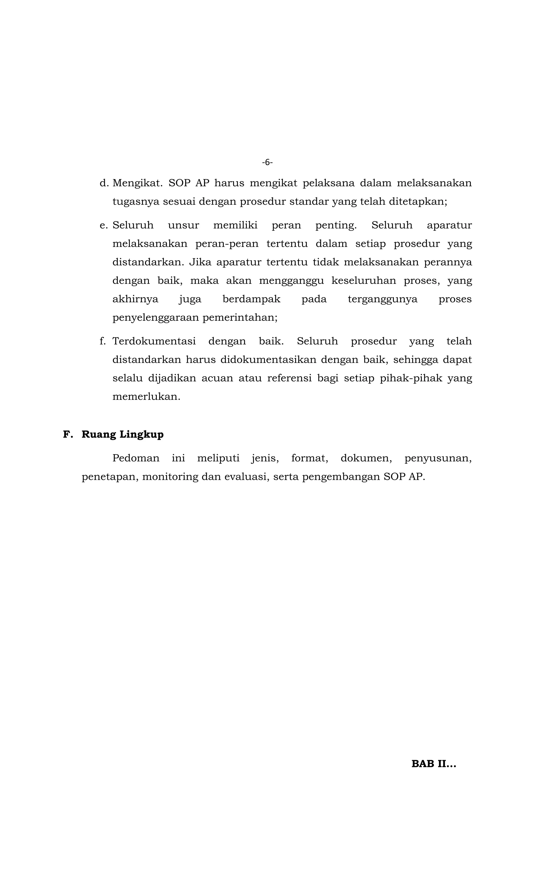 Sop permenpan 35 thn 2012 | PDF