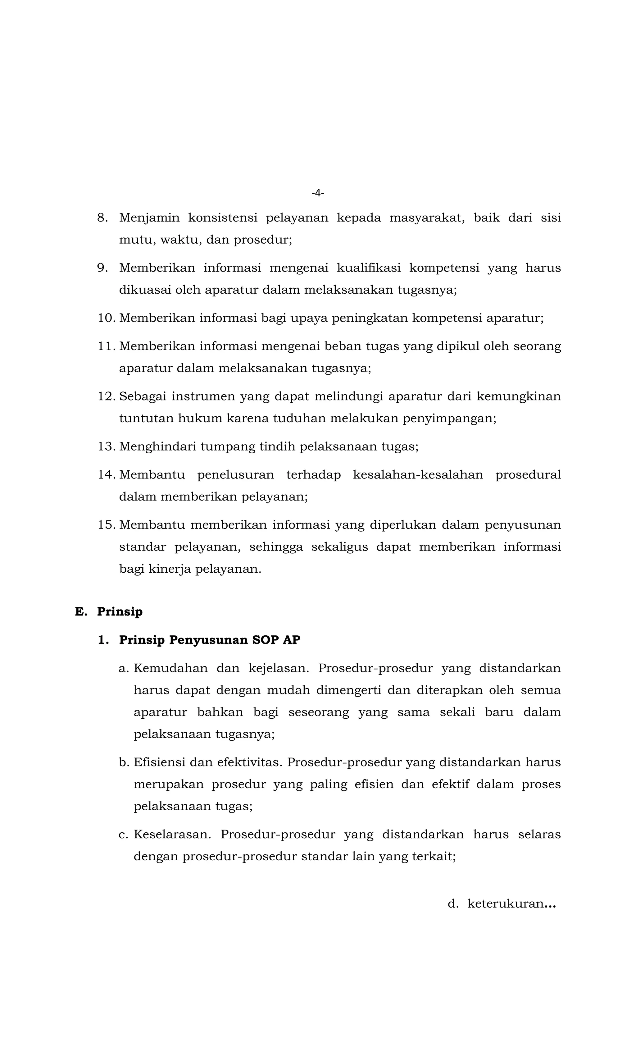 Sop permenpan 35 thn 2012 | PDF