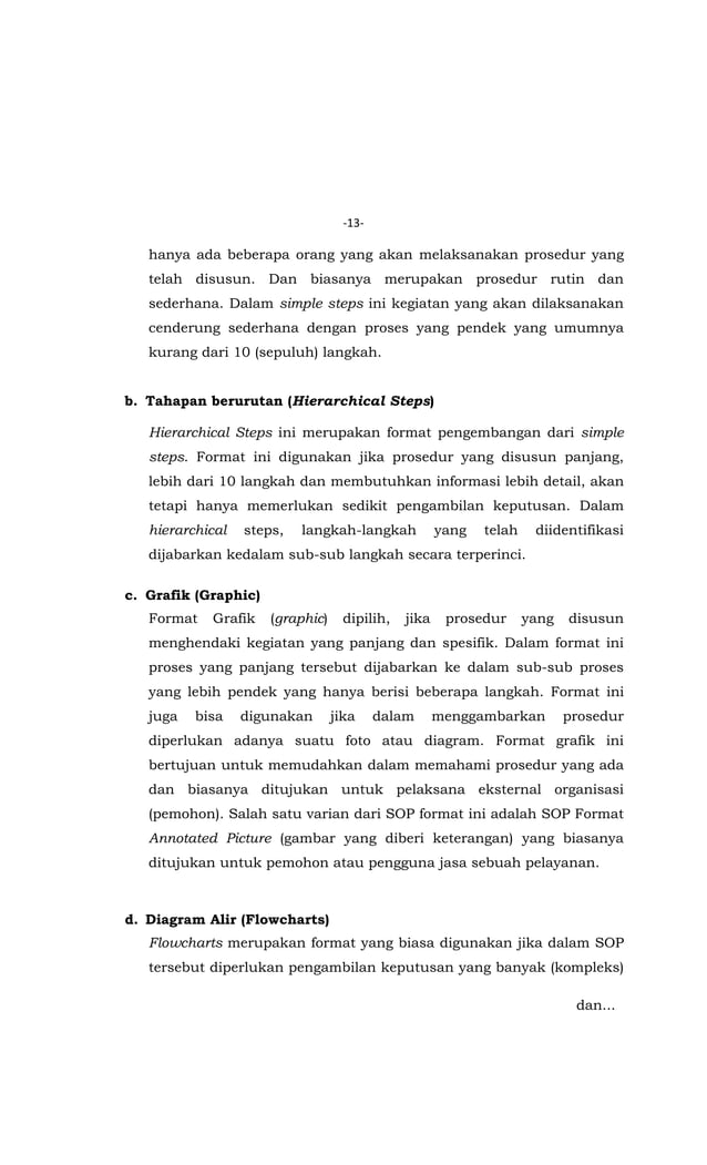 Sop permenpan 35 thn 2012 | PDF
