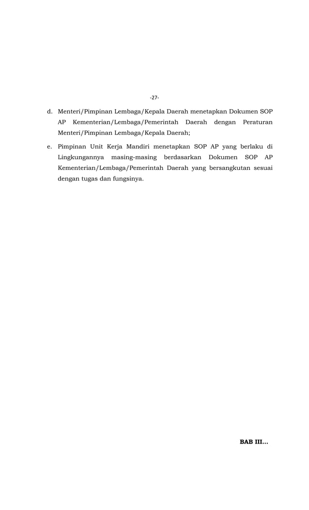 Sop permenpan 35 thn 2012 | PDF