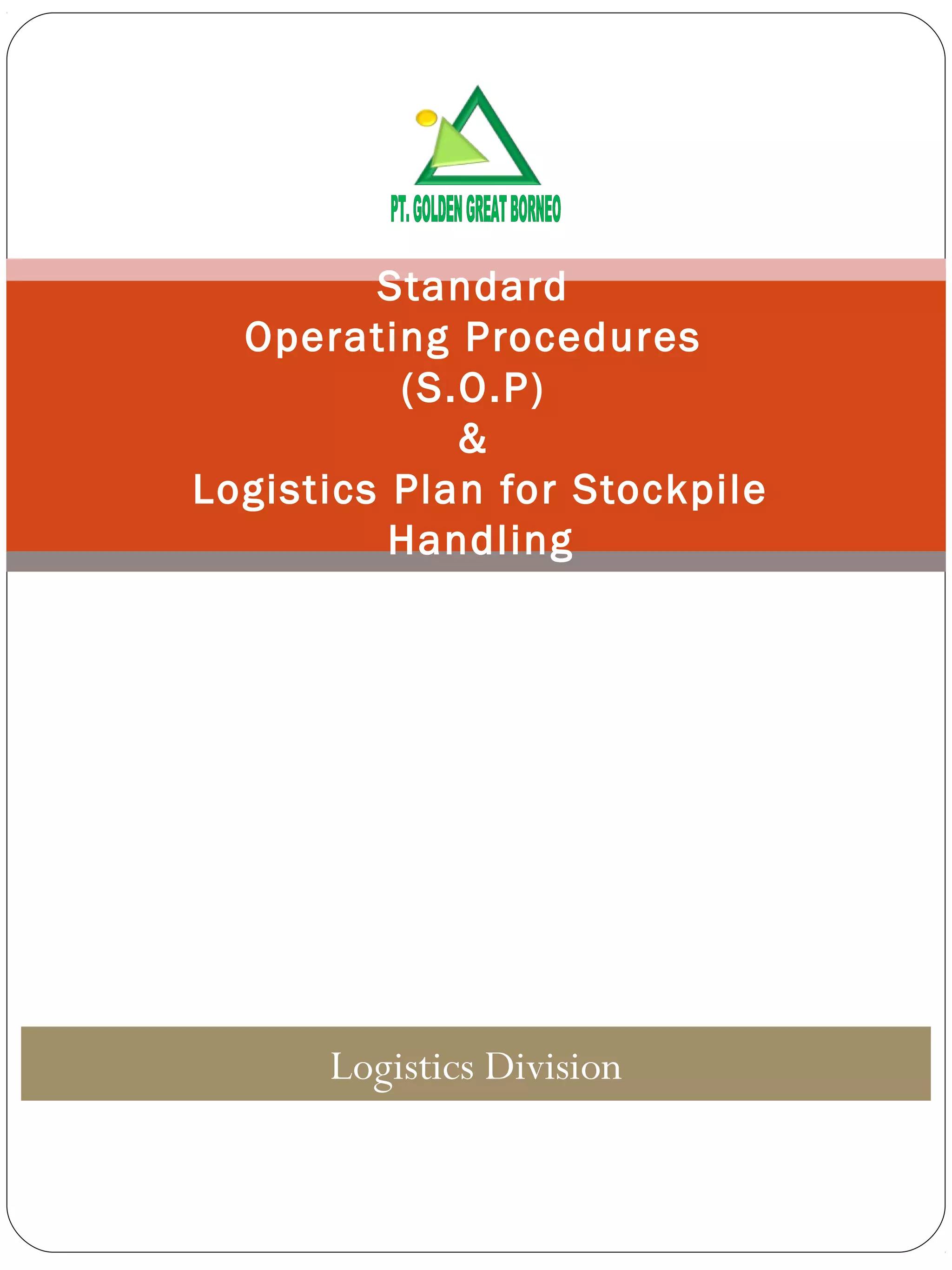 Sop & plan logistics final | PPT