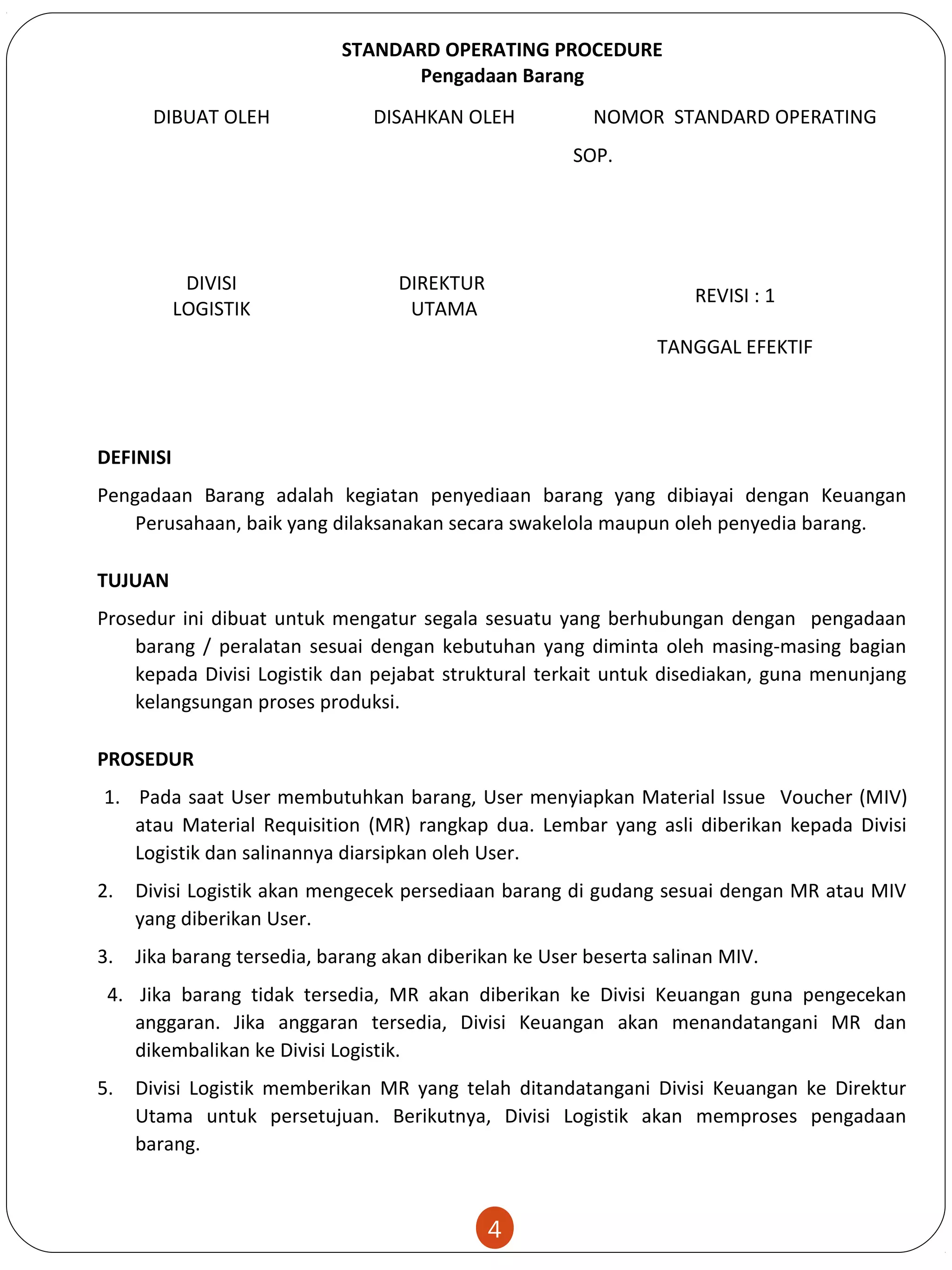 Sop & plan logistics final | PPT