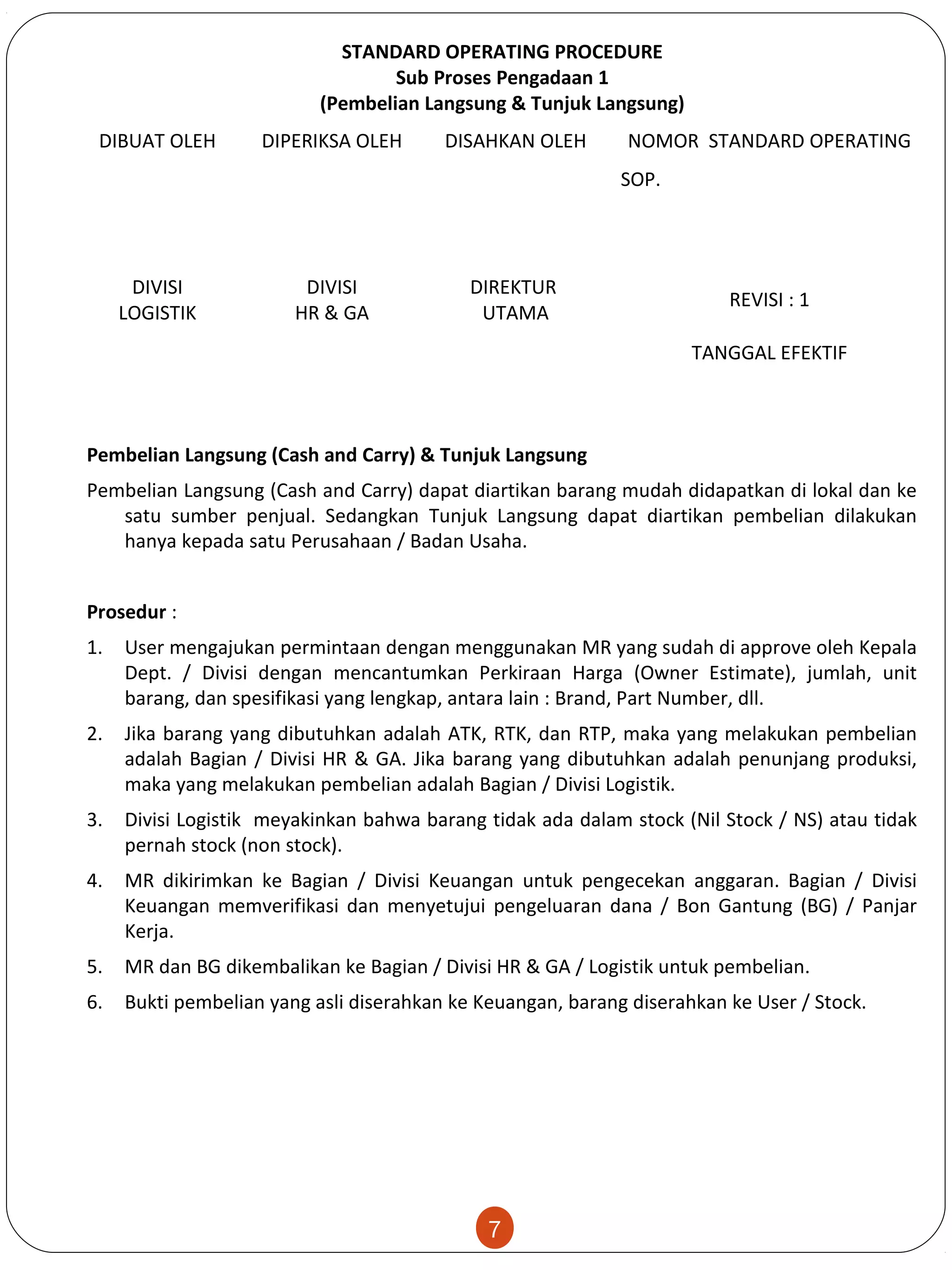 Sop & plan logistics final | PPT