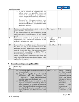 Sop possession version 4 | PDF