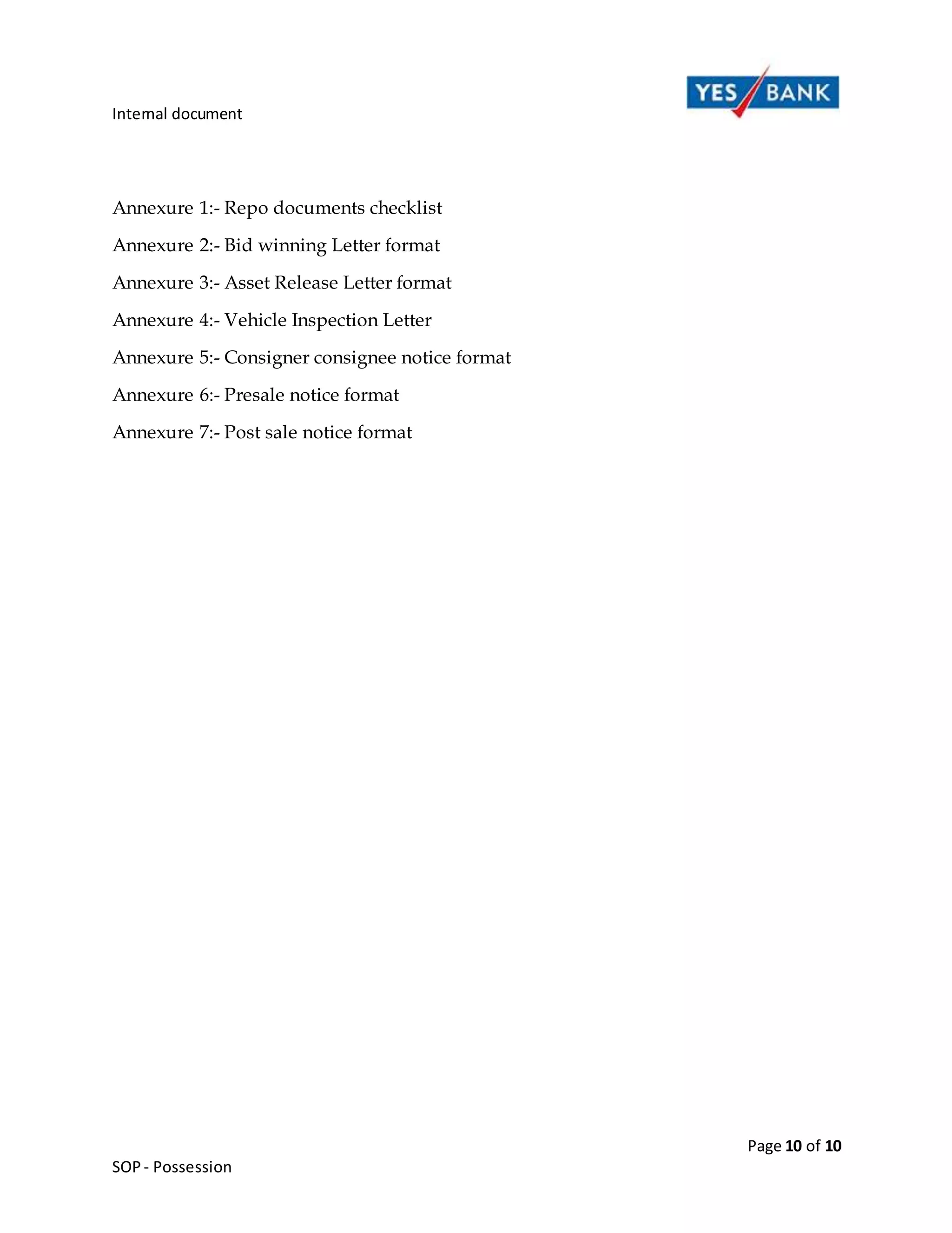 SOP Possession Version 2 | DOCX