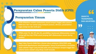 SOP berkaitan PPDB Tahun Pelajaran 2024/2025.pptx