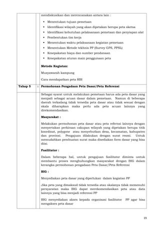 SOP PENYELENGGARAAN PEMETAAN PARTISIPATIF DAN PENGENDALIAN KUALITAS ...