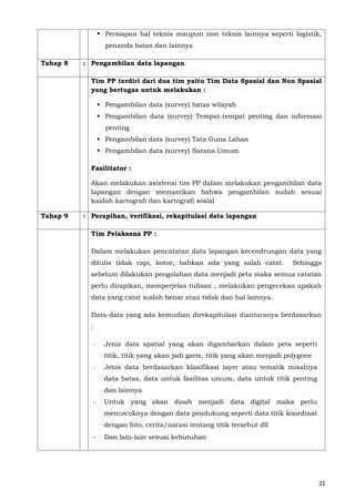 SOP PENYELENGGARAAN PEMETAAN PARTISIPATIF DAN PENGENDALIAN KUALITAS ...