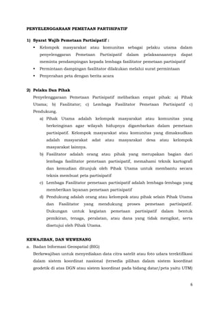 SOP PENYELENGGARAAN PEMETAAN PARTISIPATIF DAN PENGENDALIAN KUALITAS ...
