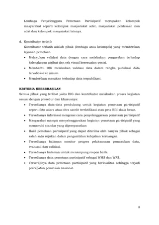 SOP PENYELENGGARAAN PEMETAAN PARTISIPATIF DAN PENGENDALIAN KUALITAS ...