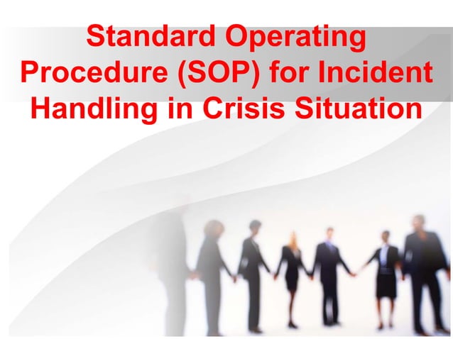 SOP PPT 2.ppt for awareness for the staff | PPT