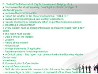 SOP PPT 2.ppt for awareness for the staff | PPT