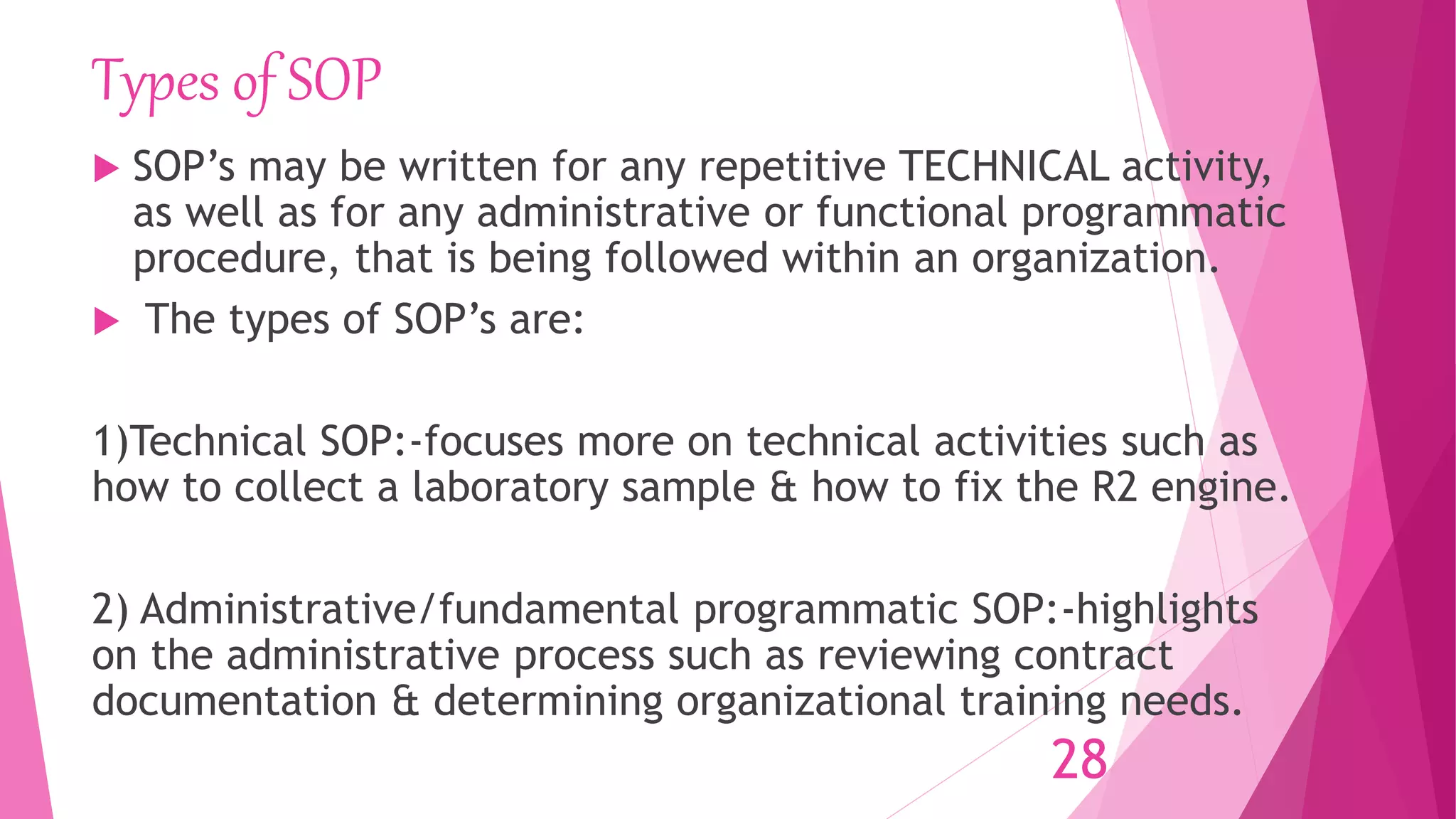 Sop presentation | PPTX