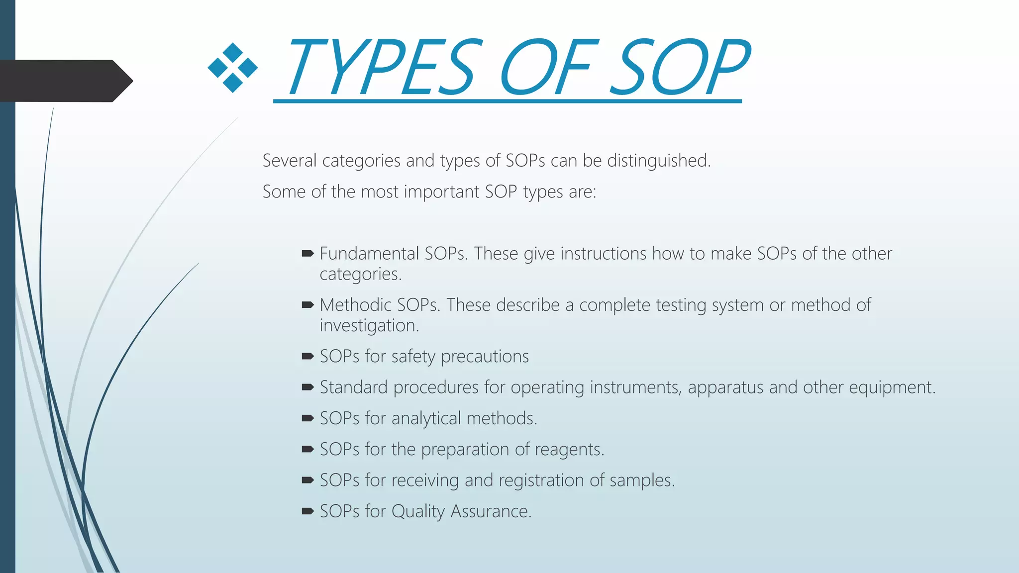 SOP standard operating procedure presentation | PPTX