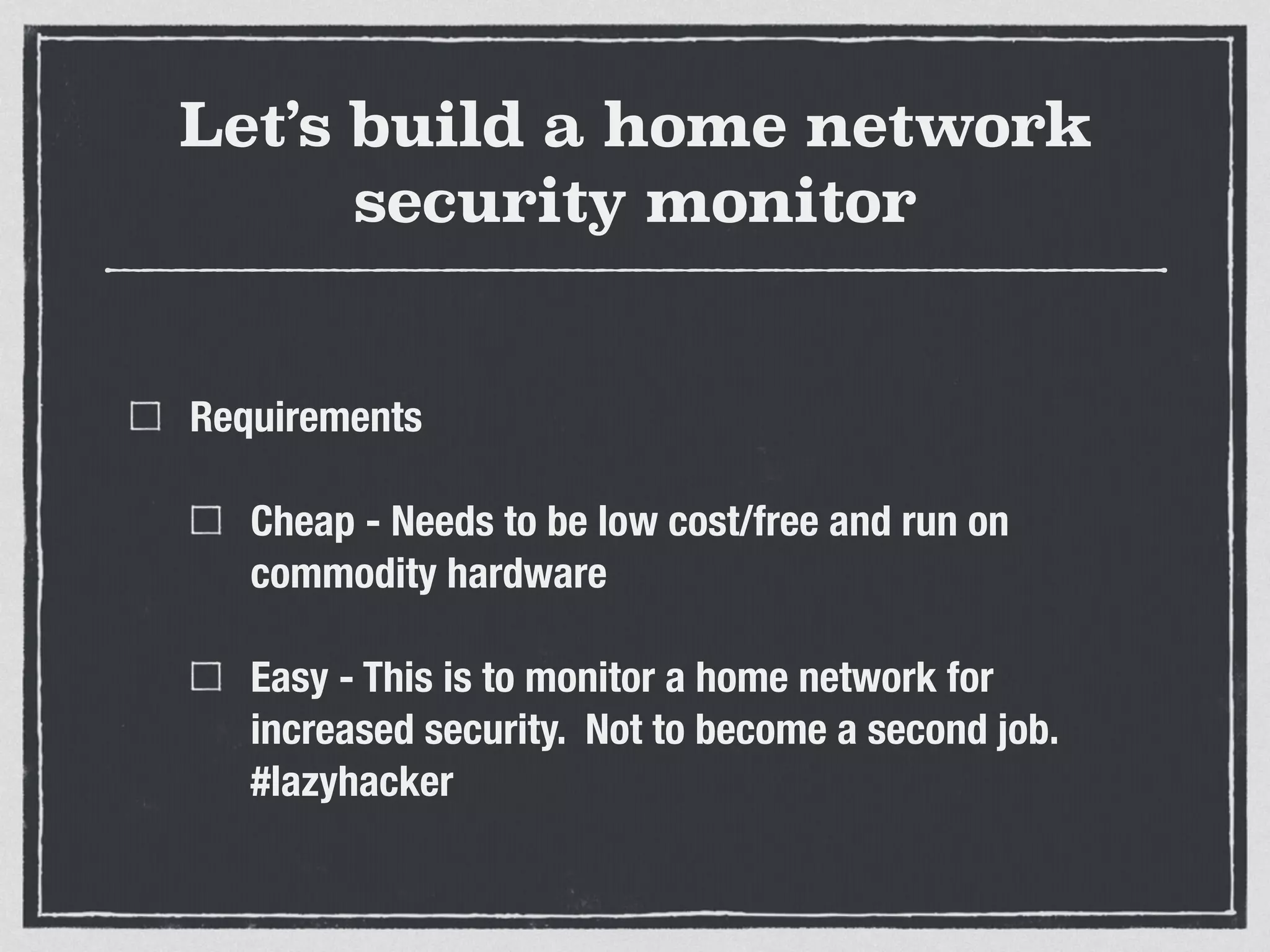 Security Onion: Watching for Leeks | PPT