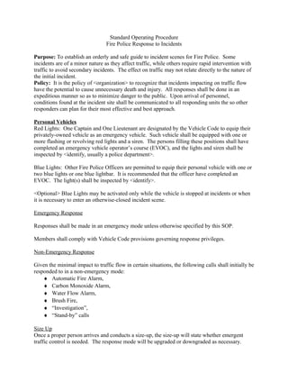 SOP RESPONSE -FIRST AID | DOC