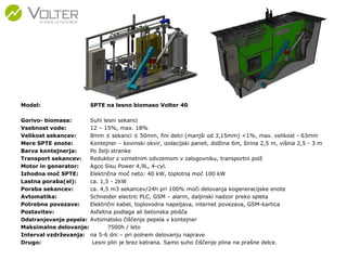 Mikro soproizvodnja toplote in elektrike na lesno biomaso, Volter 40 kWe + 100 kWth | PDF
