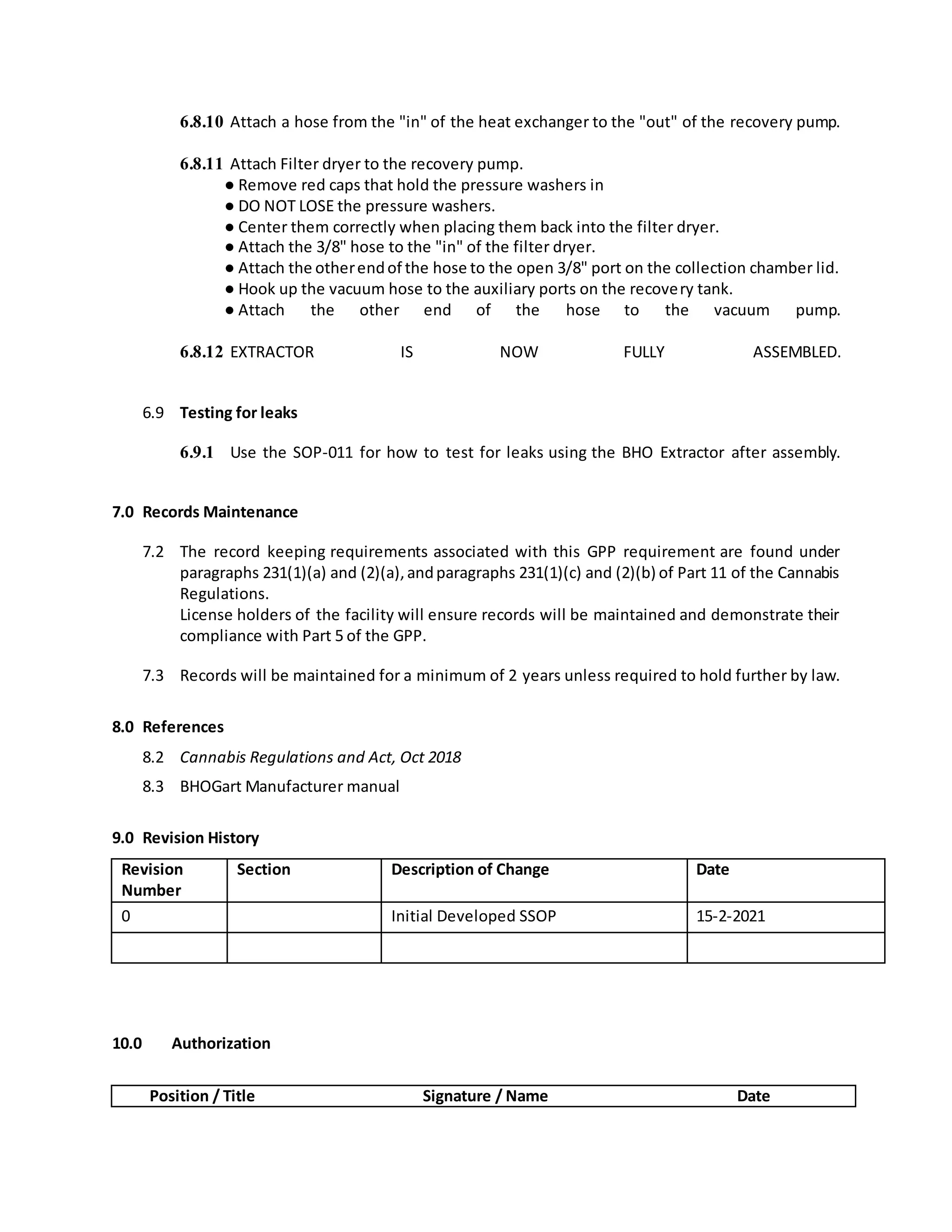Sample of a Standard Operating Procedure (SOP) for Cleaning and ...
