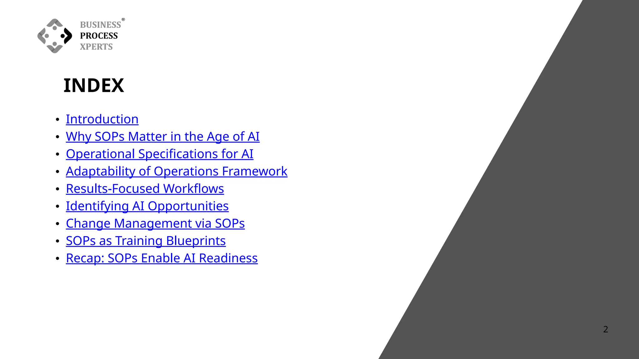 SOPs and AI Readiness: Building the Future of Smart Enterprises | PPTX