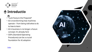 SOPs and AI Readiness: Building the Future of Smart Enterprises | PPTX