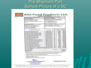 Shipment mechanism export | PPT