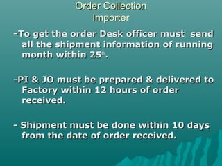 Shipment mechanism export | PPT