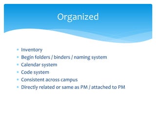 SOPs - Improving Facilities Operations | PPTX
