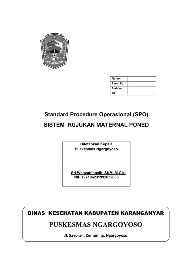 SOP SISTEM RUJUKAN MATERNAL 2023.doc