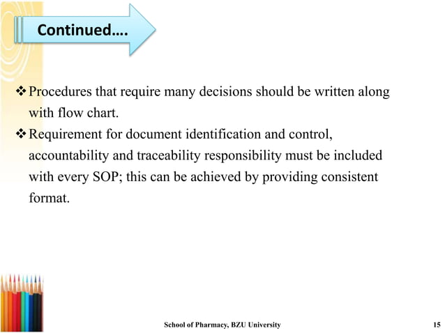 standard operating procedue ppt | PPTX