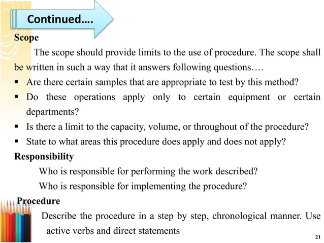 standard operating procedue ppt | PPTX