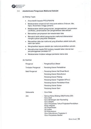 PROSEDUR OPERASI STANDARD SISTEM PENGURUSAN SEKOLAH | PDF