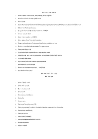 Sops sankara academy of vision ludhiana | PDF