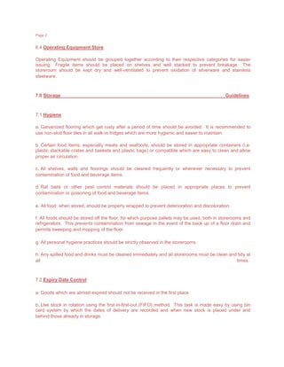 Sop stores[1] | DOCX