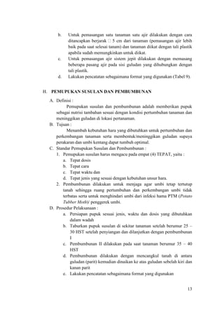 Sop tanaman kentang | PDF