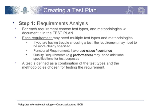 Sop test planning | PPT