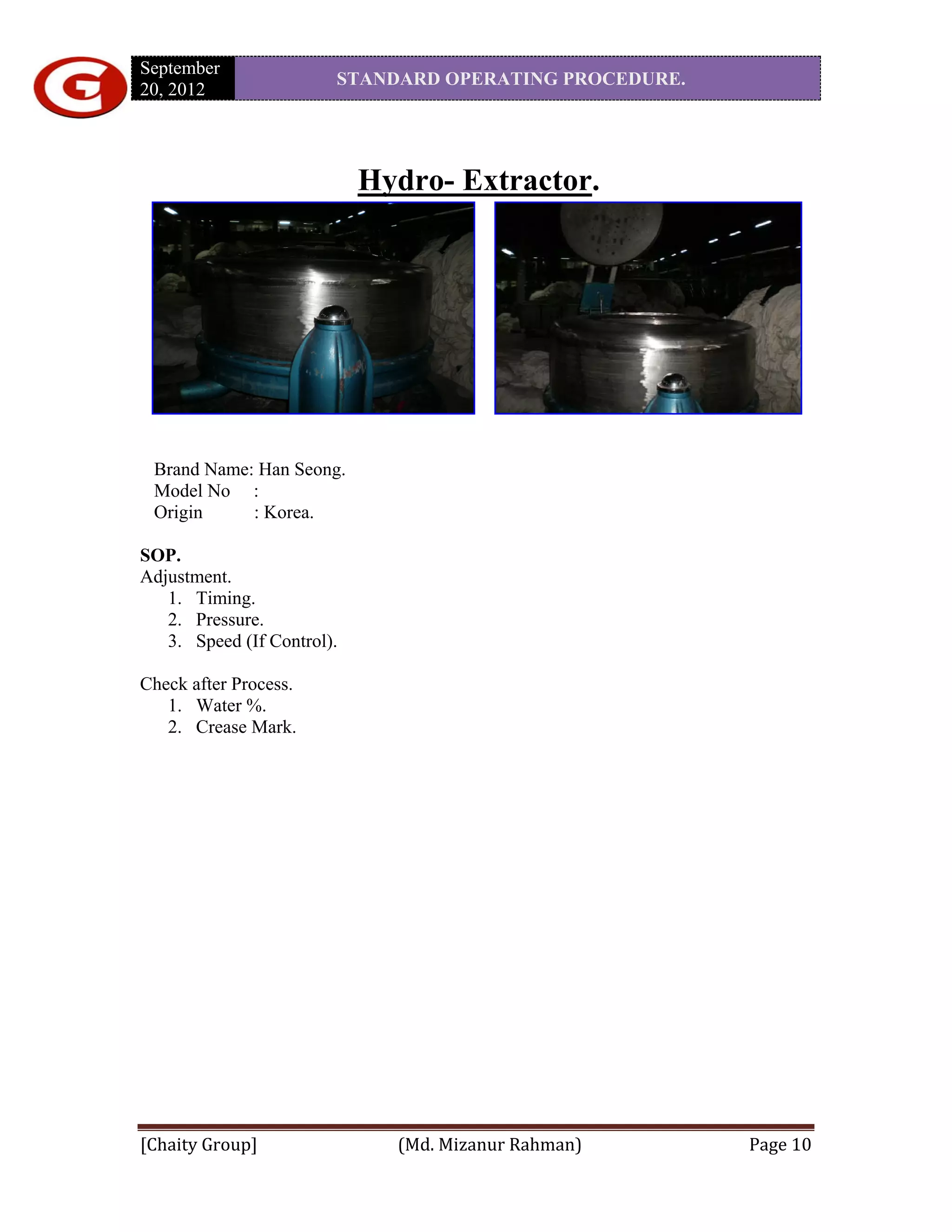 Sop (textile finishing) | PDF