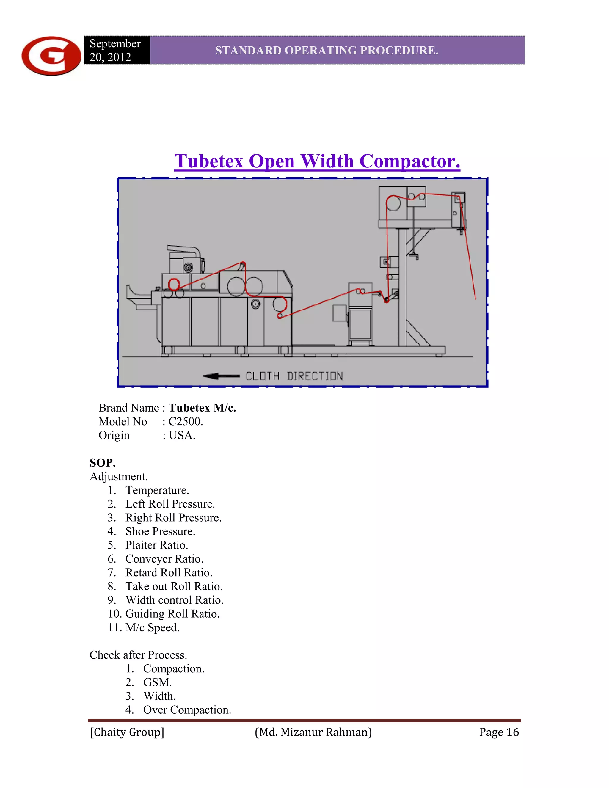 Sop (textile finishing) | PDF