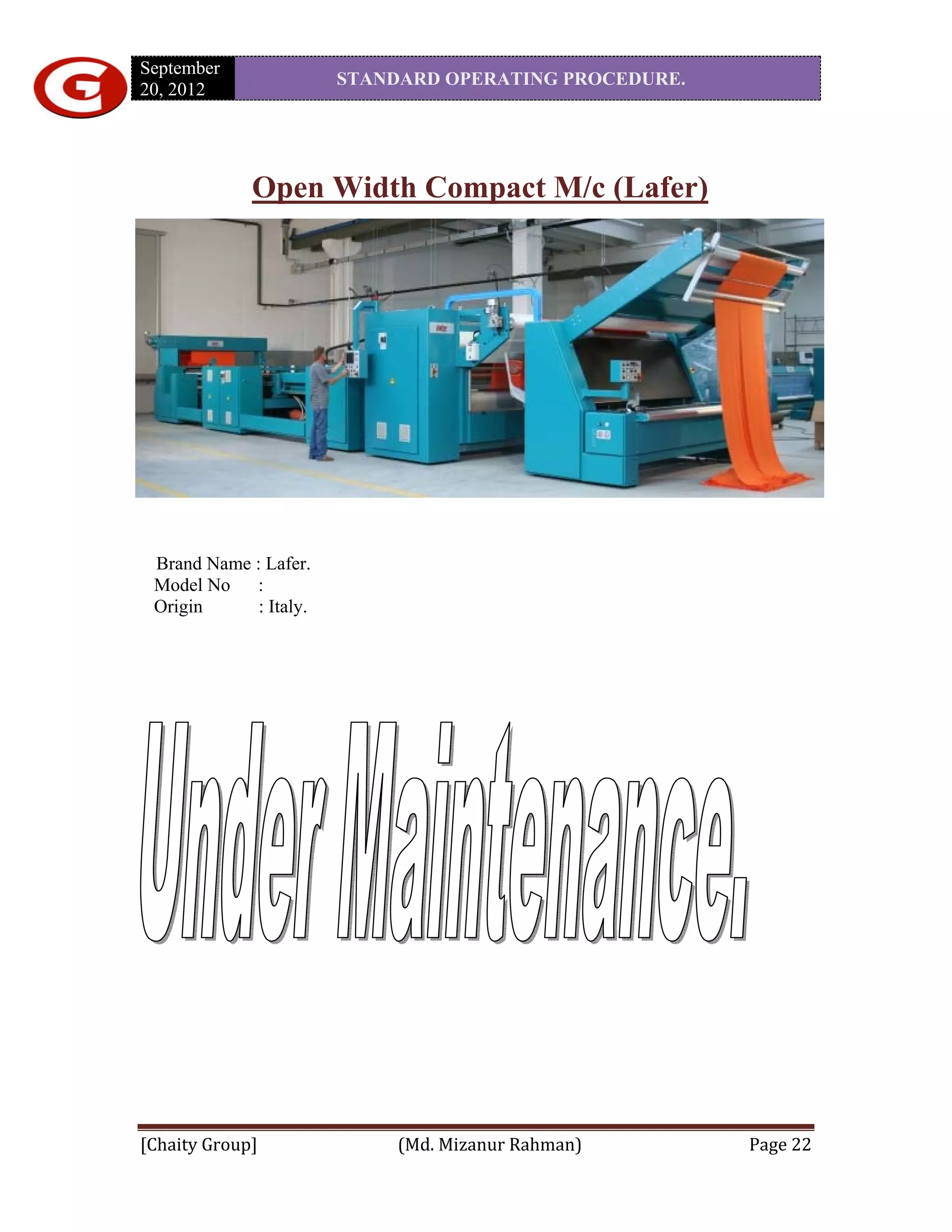 Sop (textile finishing) | PDF