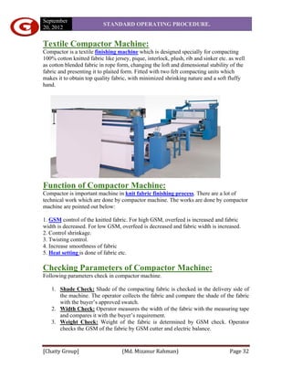 Sop (textile finishing) | PDF