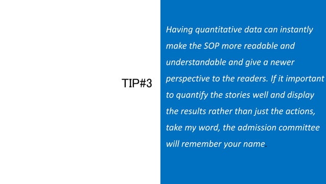 SOP tips - Tips to write a good SOP | PPT