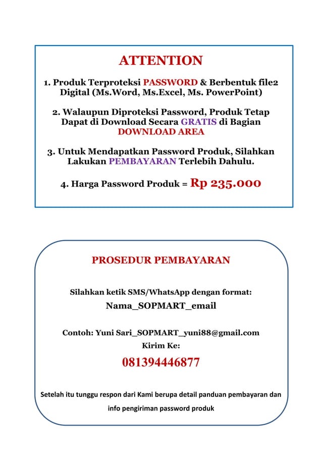 SOP Toko minimarket / SOP Toko Retail Modern Lengkap | PDF