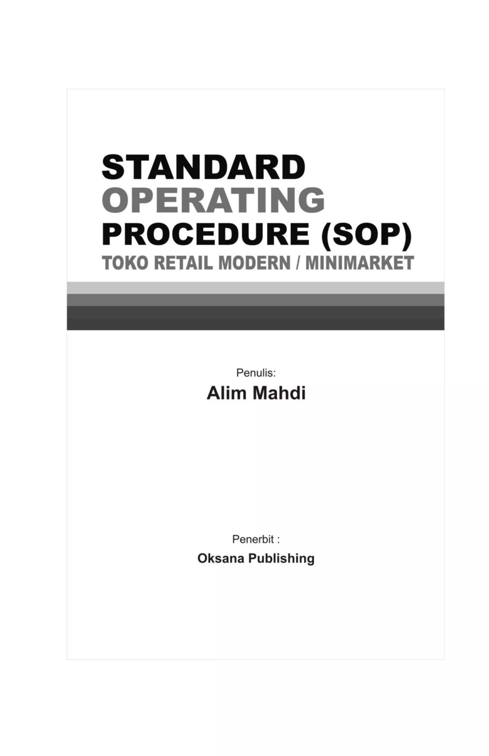 SOP TOKO MODERN / MINIMARKET | PDF