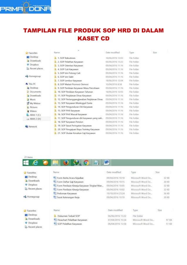 Sop untuk departemen hrd | PDF