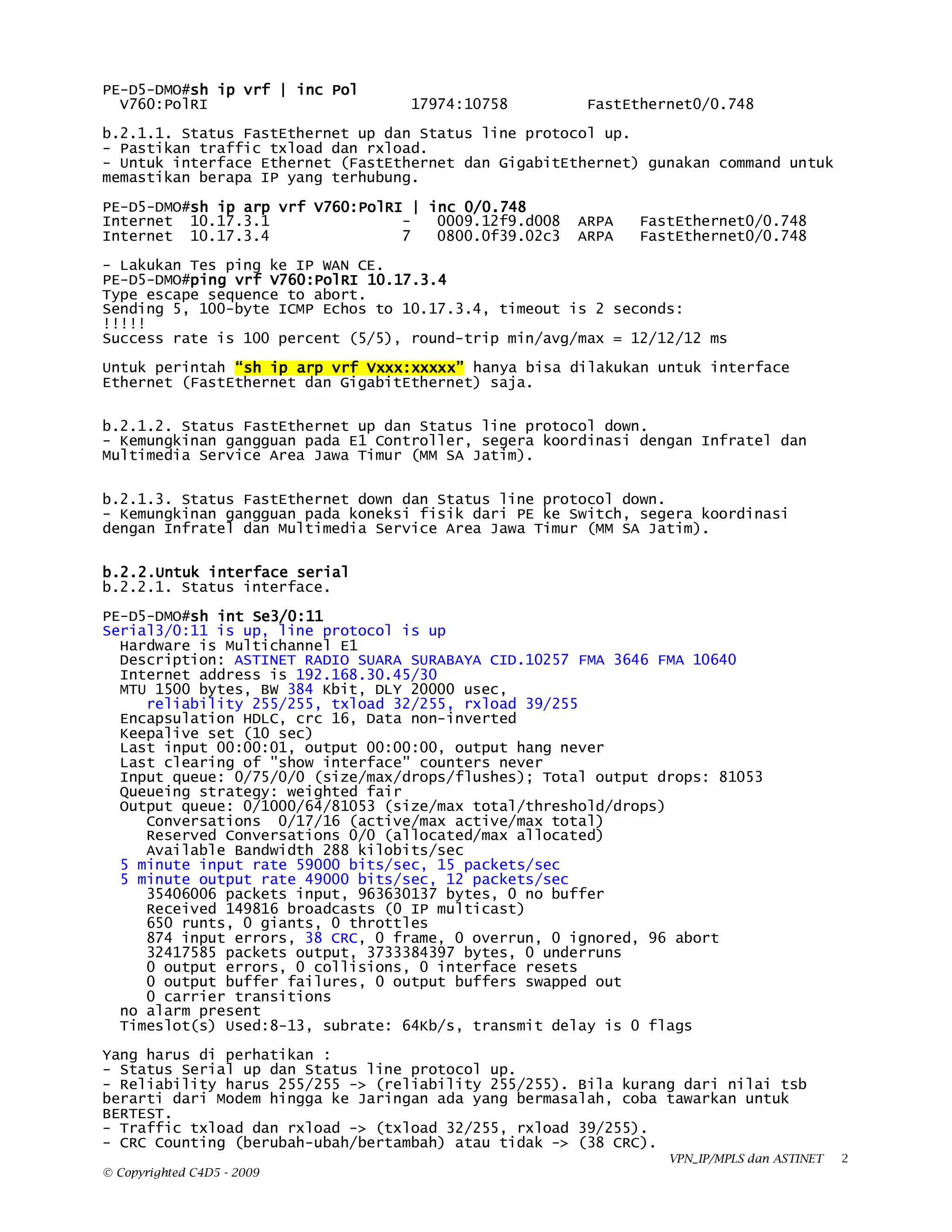 Sop vpn ip-astinet | PDF