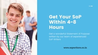 SoP Writing Services From SoP Writers - India's Leading SoP Consultants ...