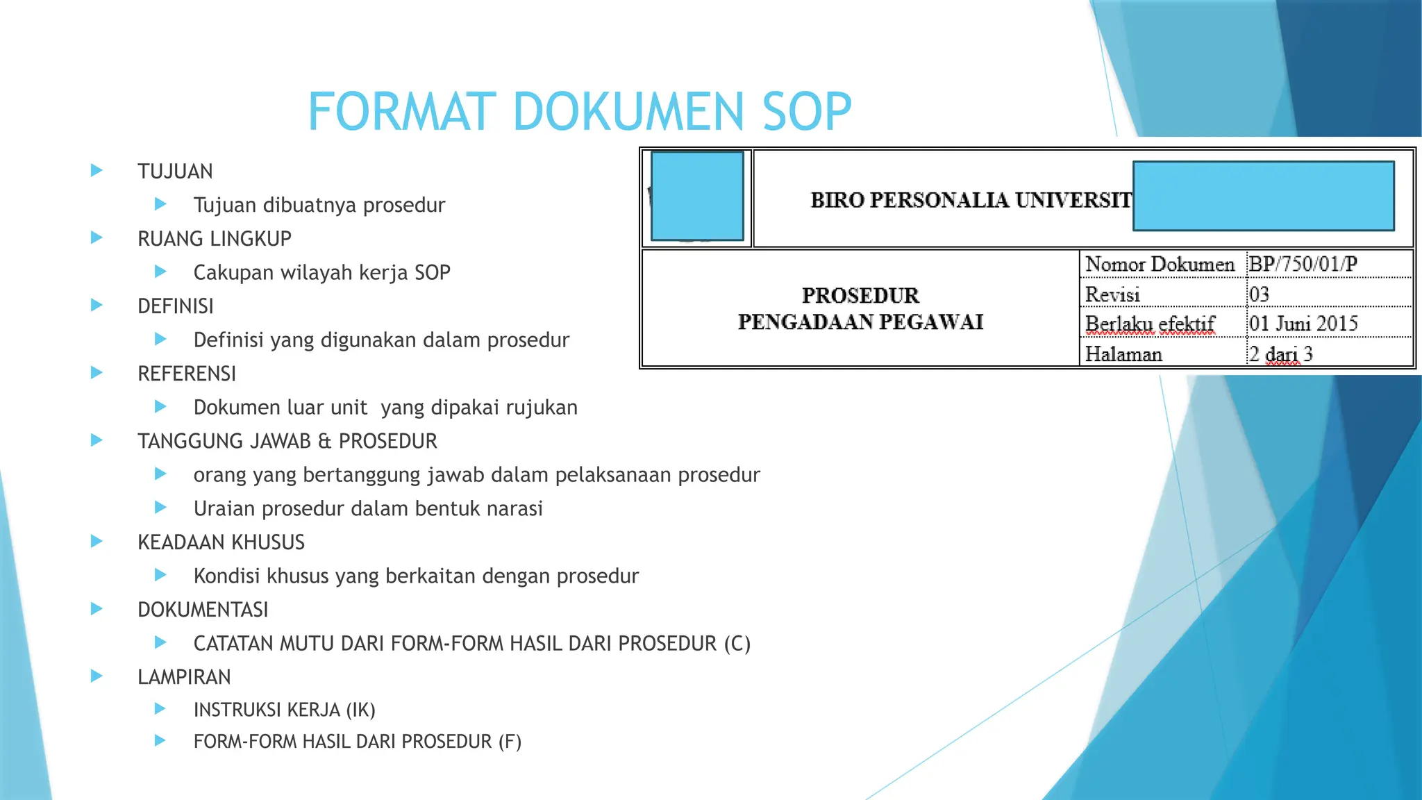Standard Operating Procedure - Layanan dan Penyusunan | PPT