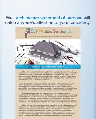 Statement of Purpose Samples | PPTX